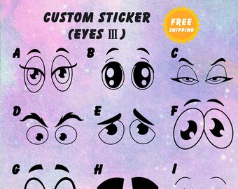 Eyes Sticker - Etsy