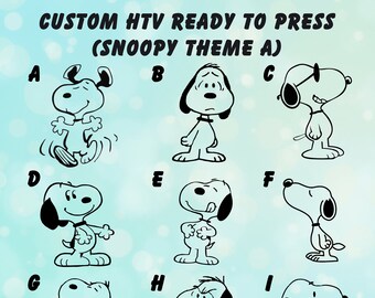 Ready to Press Custom HTV Design / Snoopy Theme Decal B - Etsy