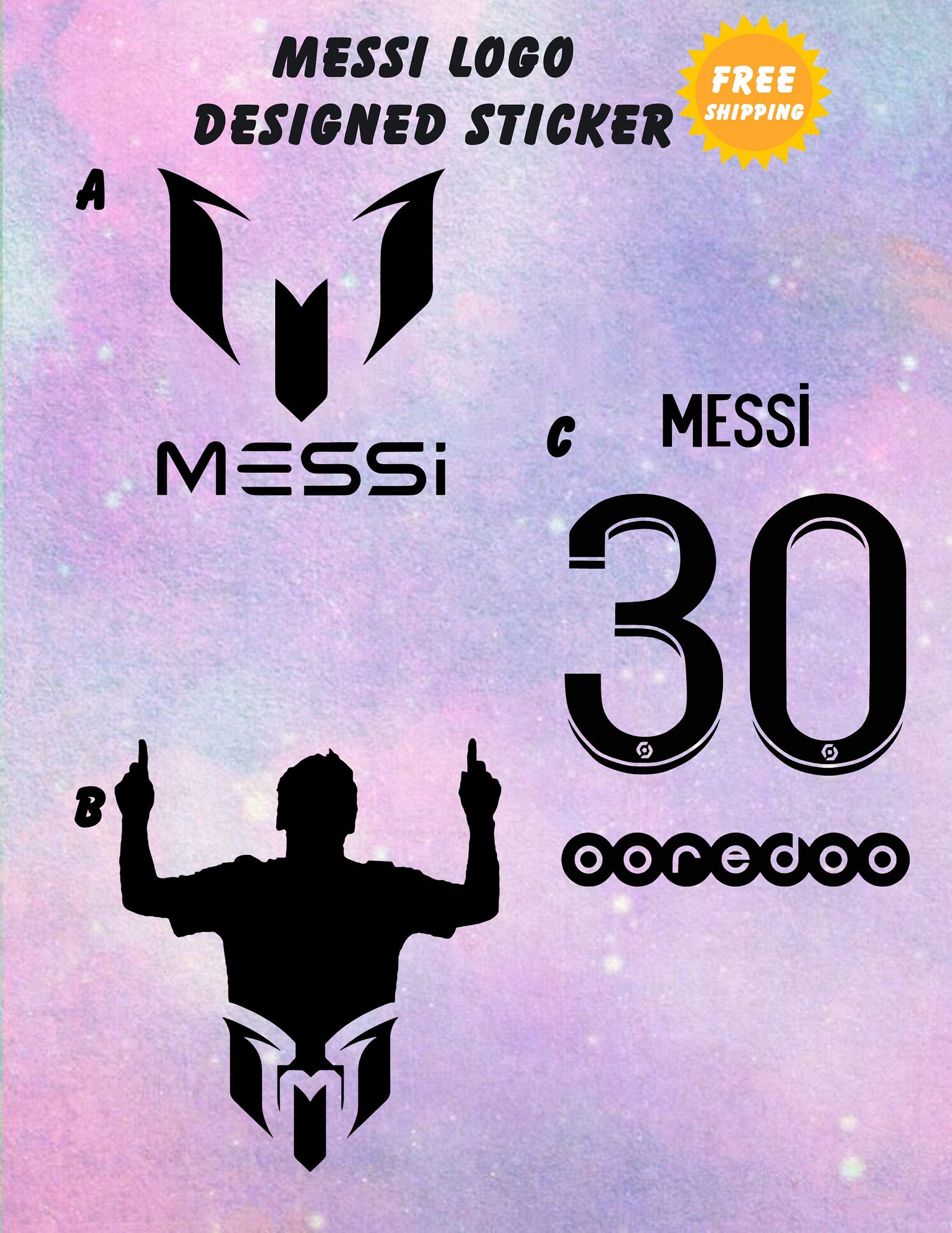 Messi LOGO Designed Sticker - Etsy