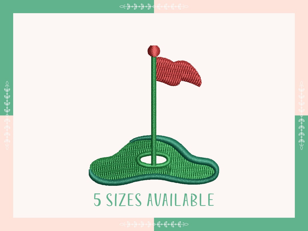 Mini Golf Embroidery Design, Golf Club Machine Embroidery Pattern ...