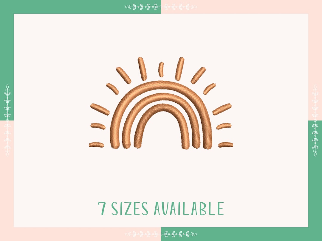 Mini Boho Sun Embroidery Design, Sunshine, Sun Pattern, Nature ...