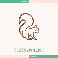 DIY Squirrel Hand Embroidery Pattern for Beginners - Etsy