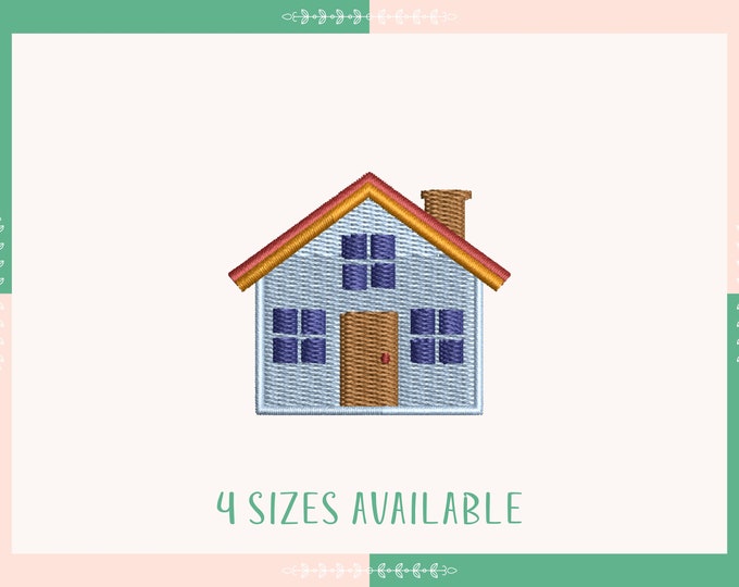 Hand Stitched House Portrait, Custom House Embroidery, Home Portrait ...