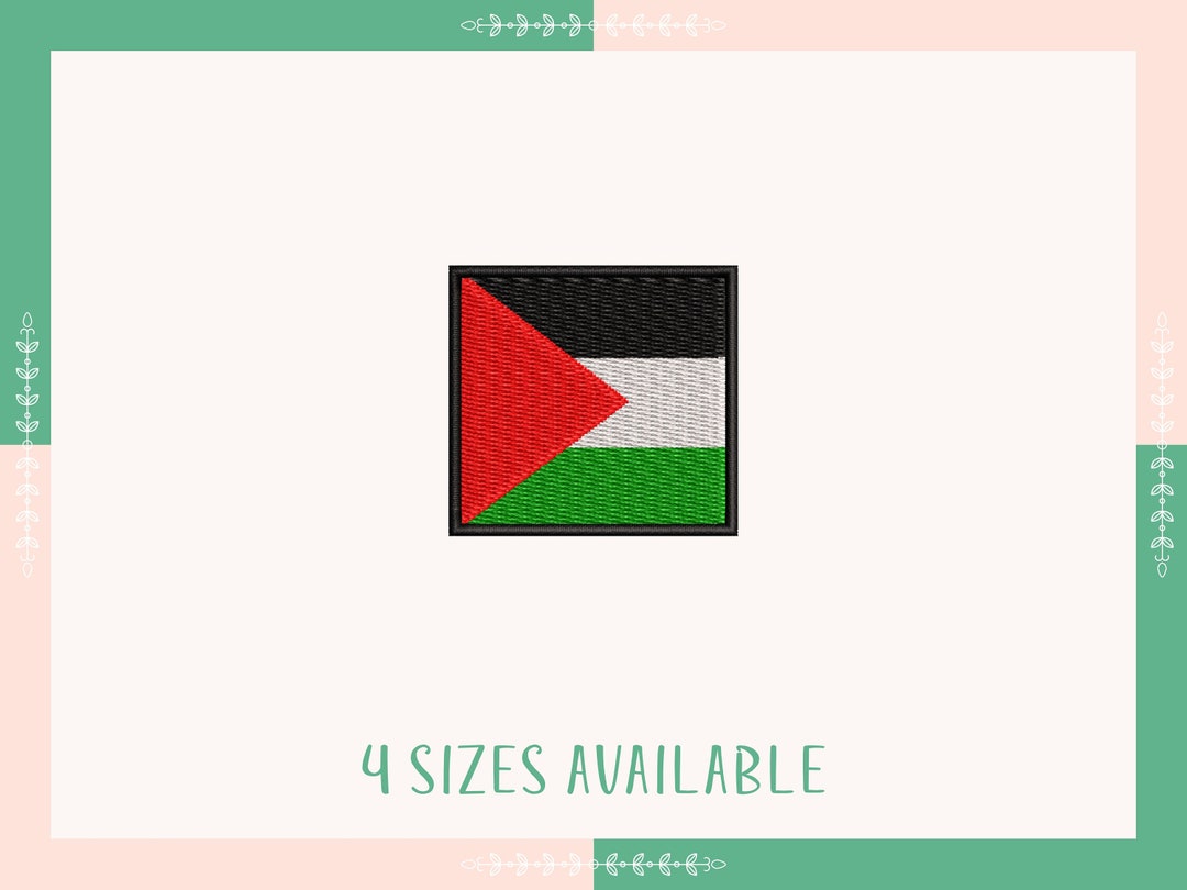 Palestine Flag Embroidery Design Free Palestine Embroidery - Etsy