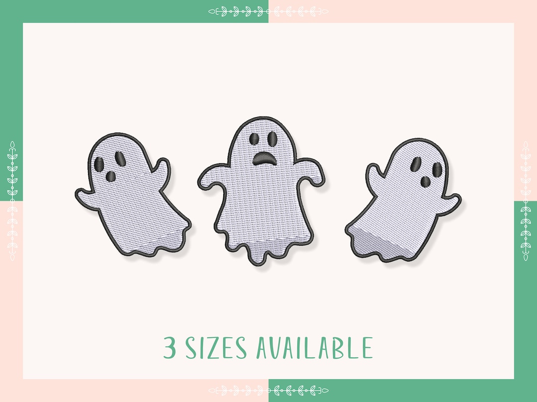Halloween Ghosts Embroidery Design Ghosts Embroidery Design - Etsy