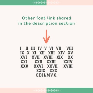Roman Numerals Embroidery Design, Roman Numeric Embroidery Font ...