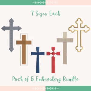 Cross Embroidery Design, Christian Cross Embroidery Design, Instant ...