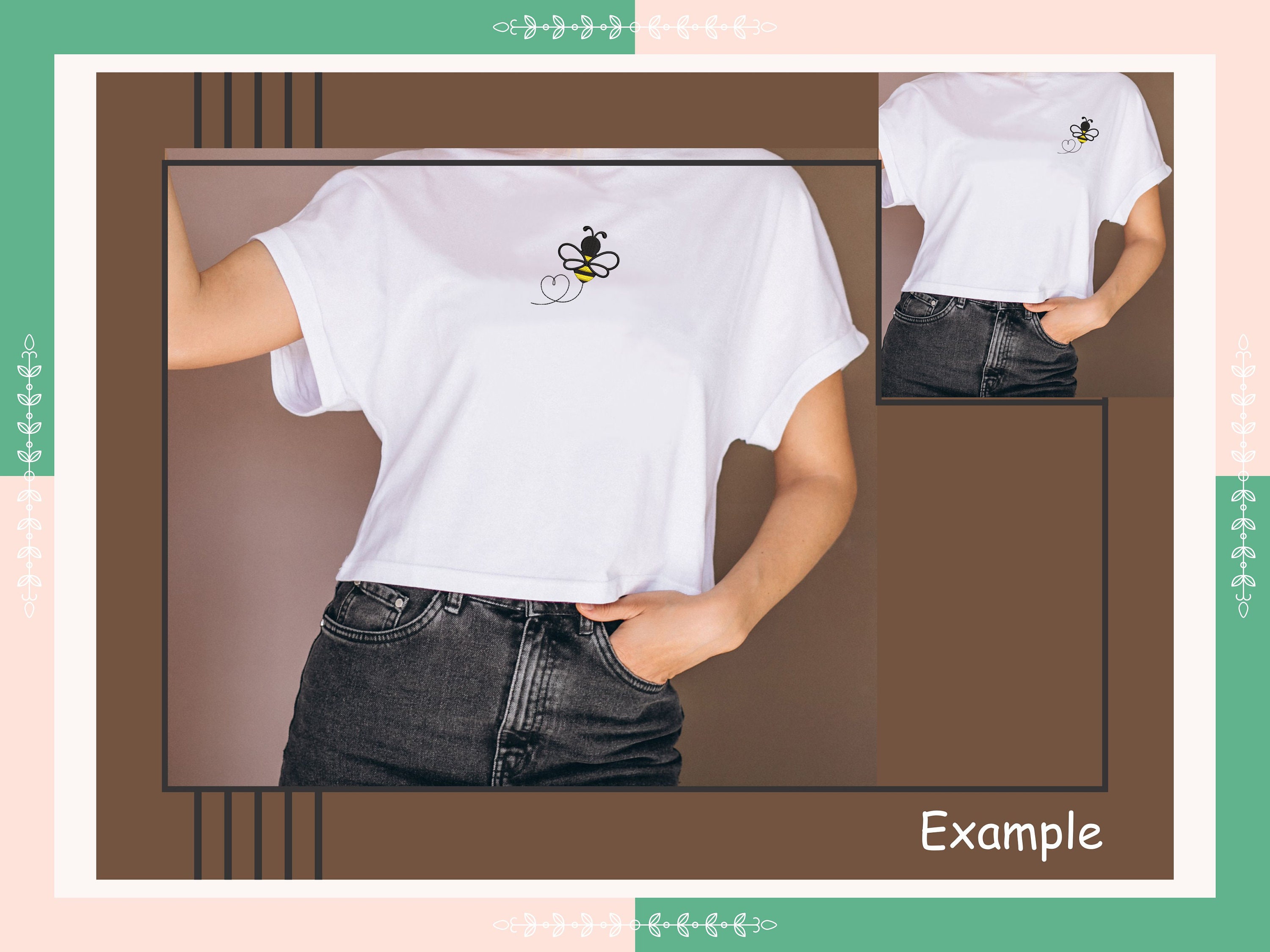 Mini Bee Flying Embroidery Design, Cute Bee Machine Embroidery Design ...