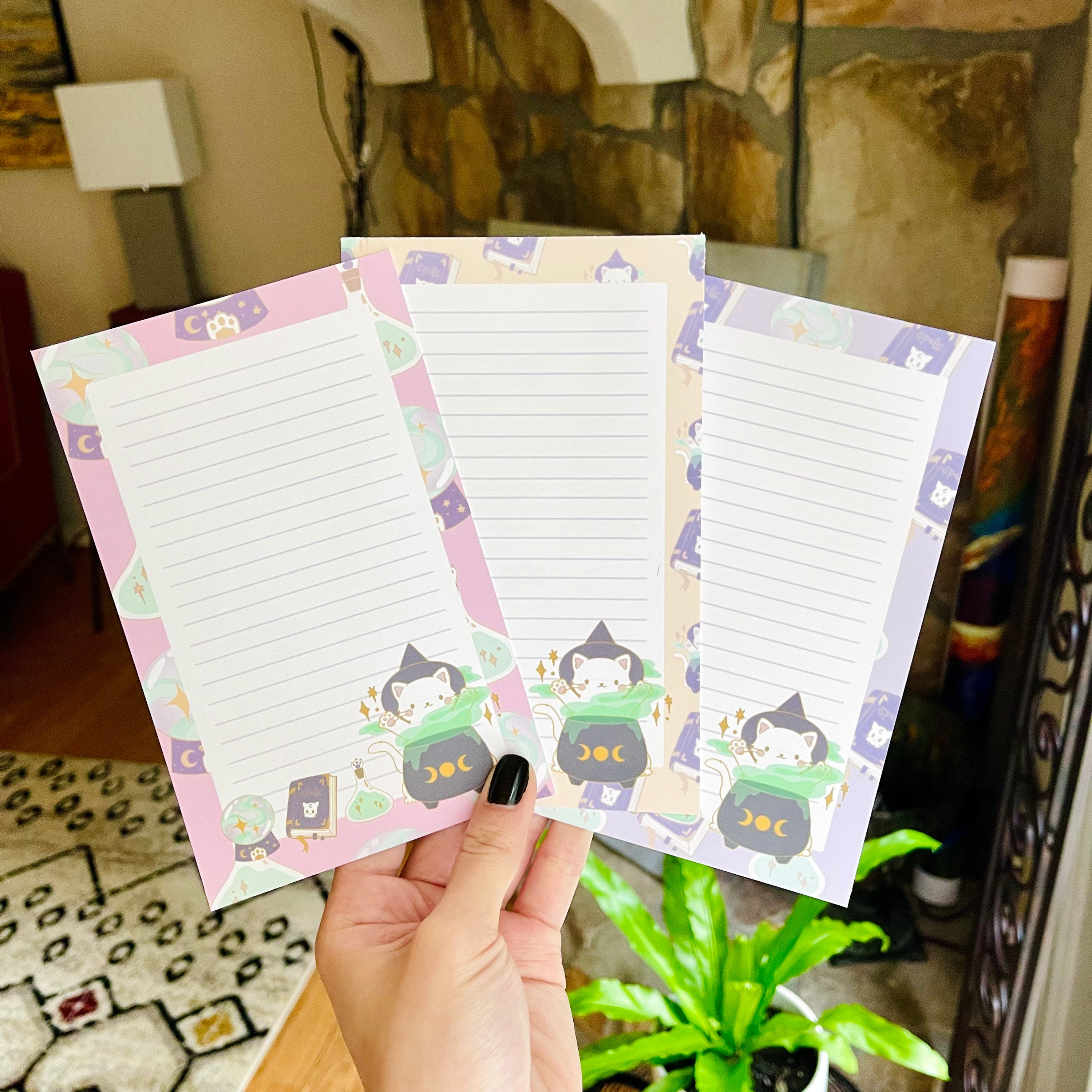 Witchy Kitty Notepad - Etsy