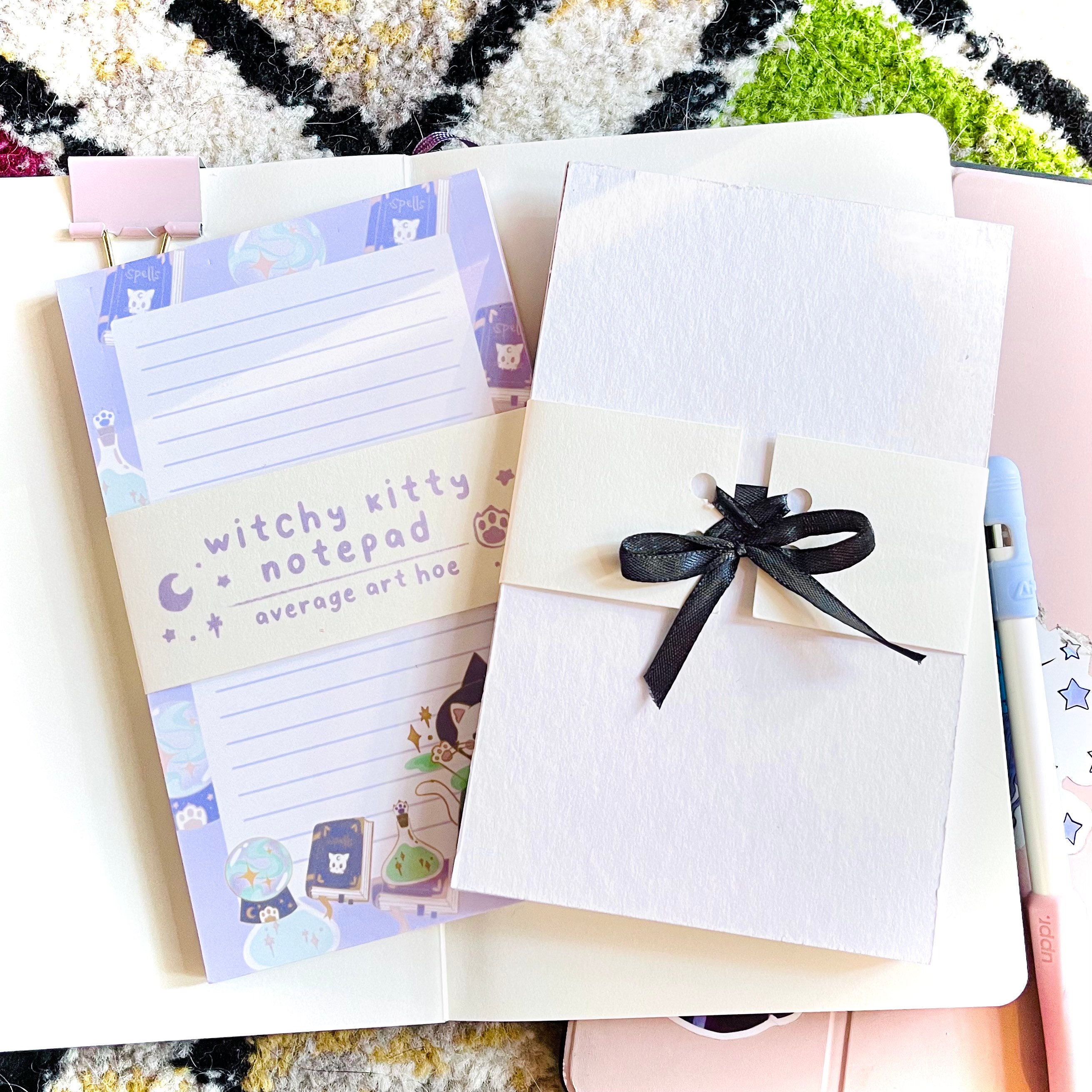 Witchy Kitty Notepad - Etsy