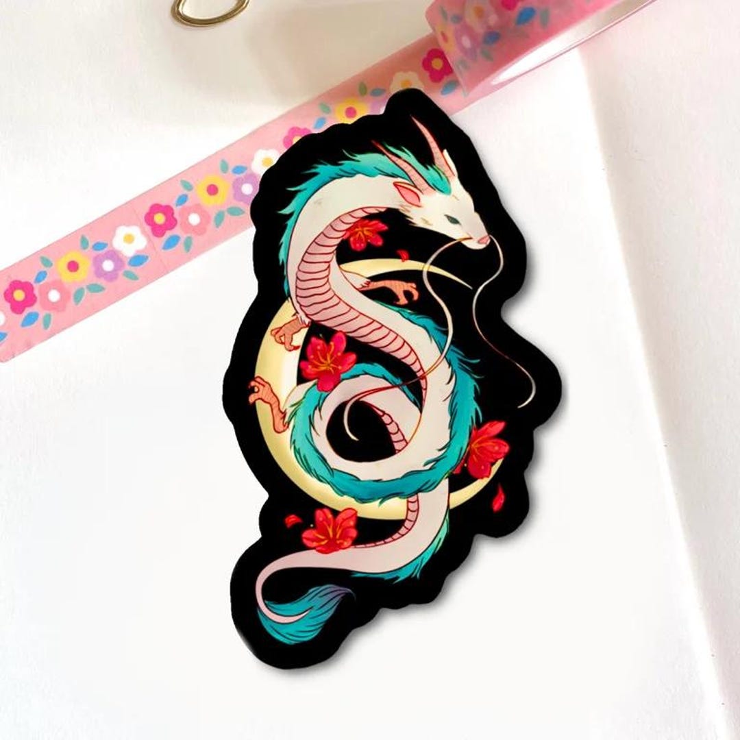 Haku Dragon Glossy Vinyl Sticker - Etsy