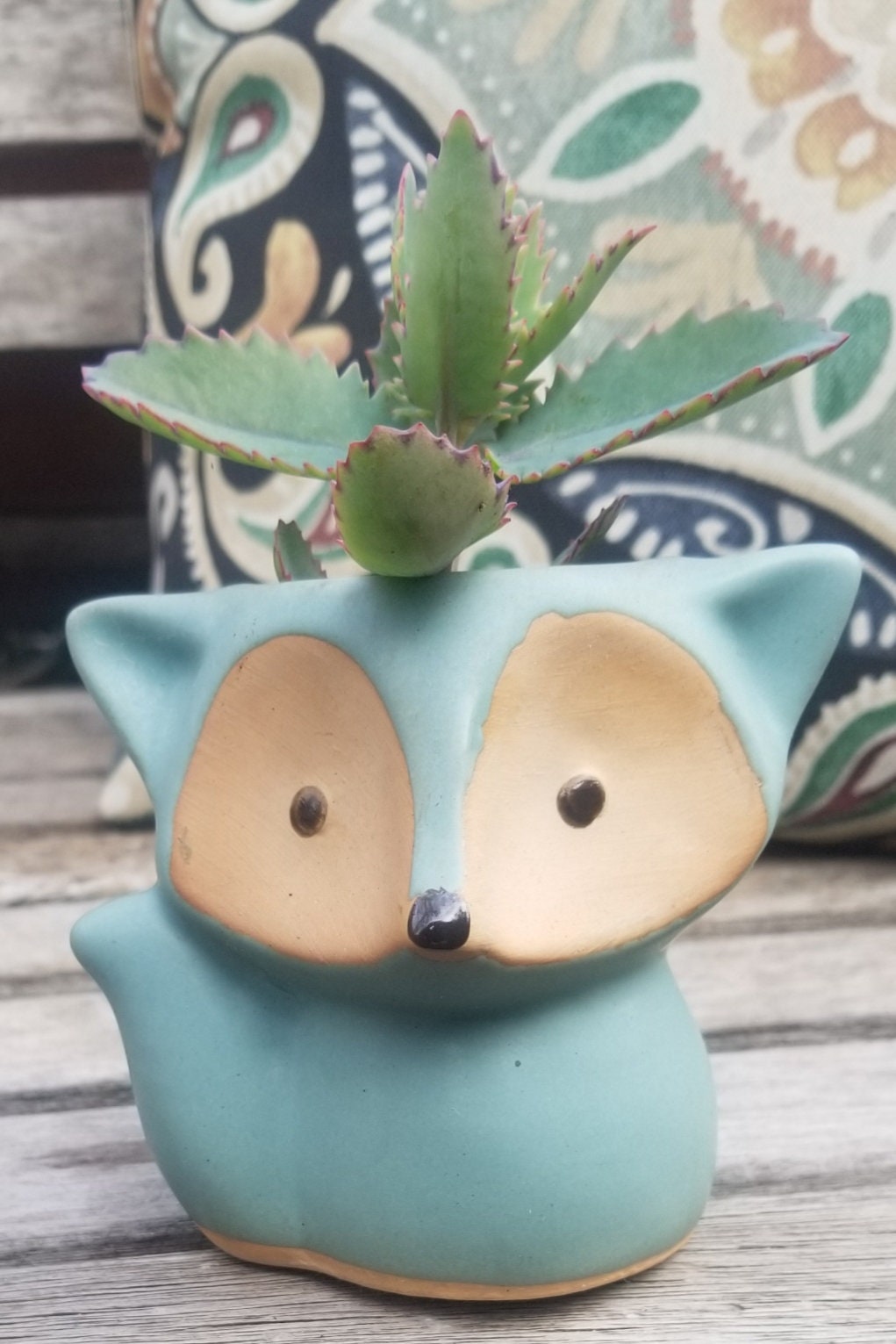 Fox Planter With Live Succulent Plant - Etsy