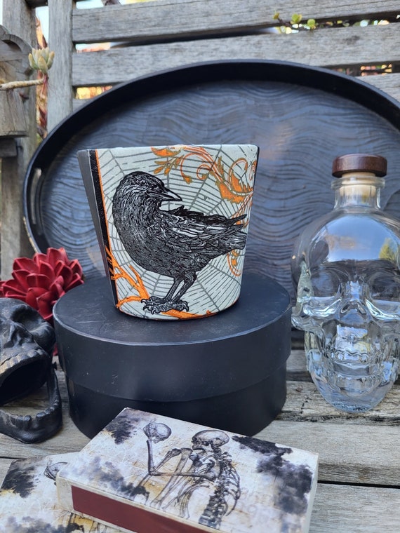 Glow in the Dark Crow Pot - Etsy