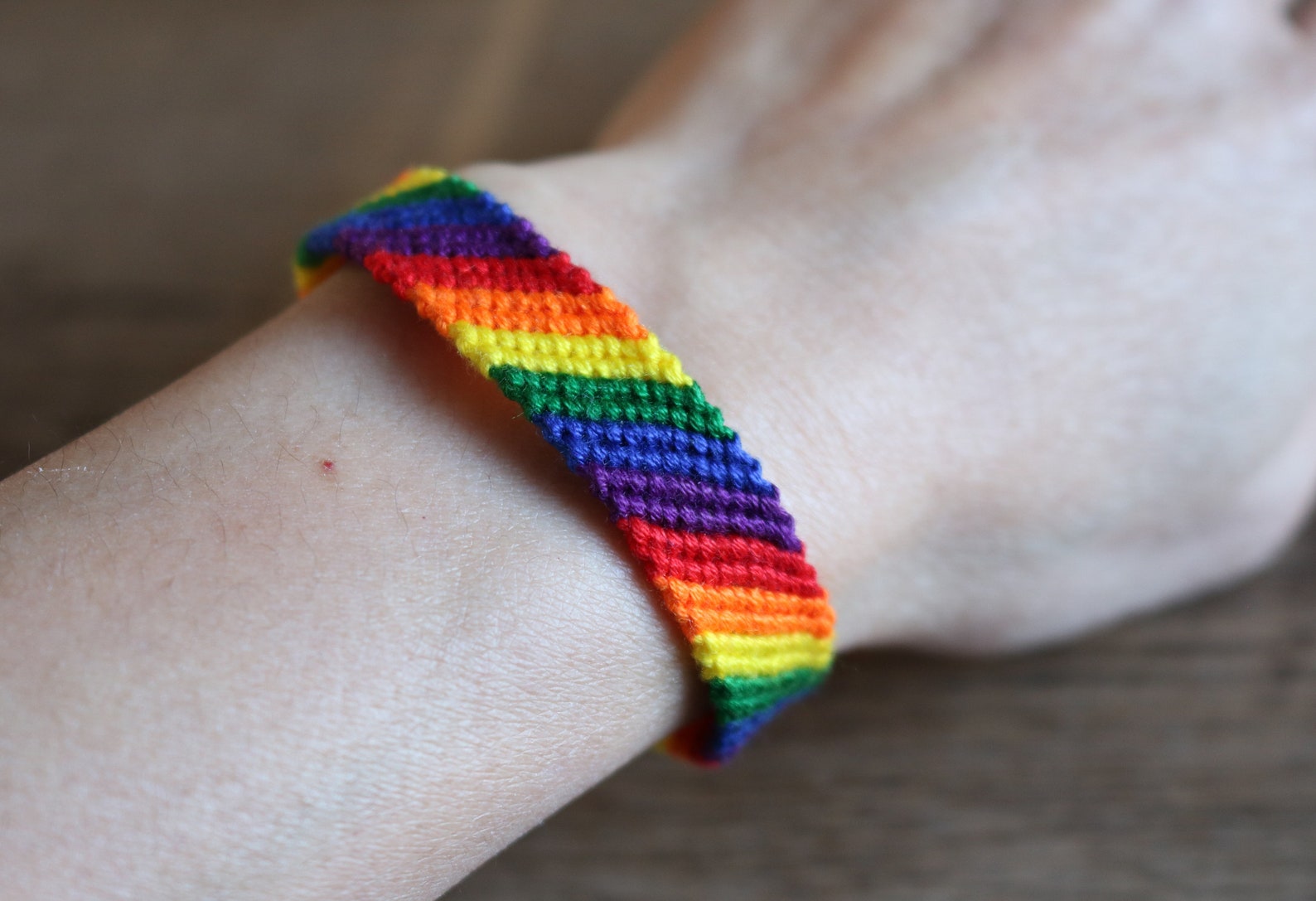 LGBTQ Pride Rainbow Bracelet Friendship Bracelets Macrame Bracelets - Etsy