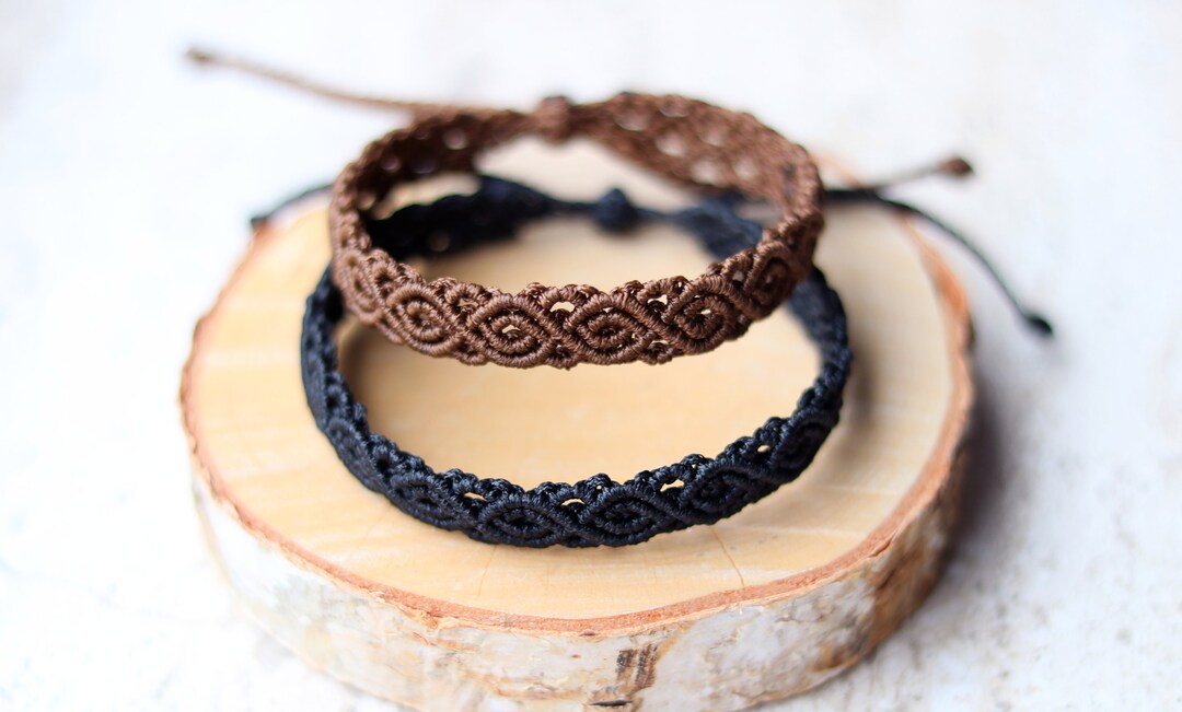 BOHO Unisex Macrame Bracelet - Etsy