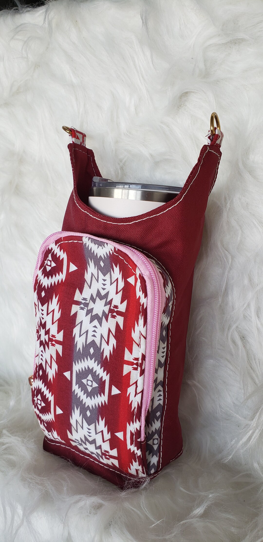 Tribal, Cup Carrier, Water Bottle Bag, Hands-free Cup Holder - Etsy