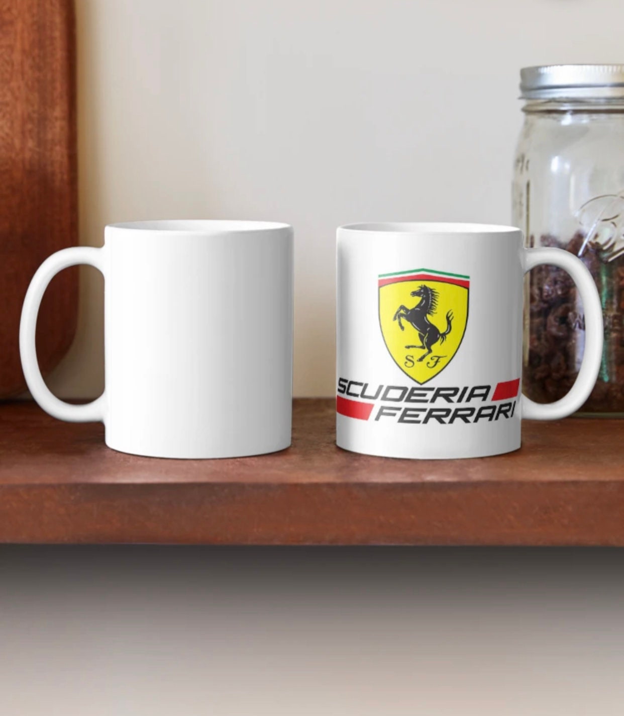 Ferrari Logo Coffee Mug With Personalization - Etsy