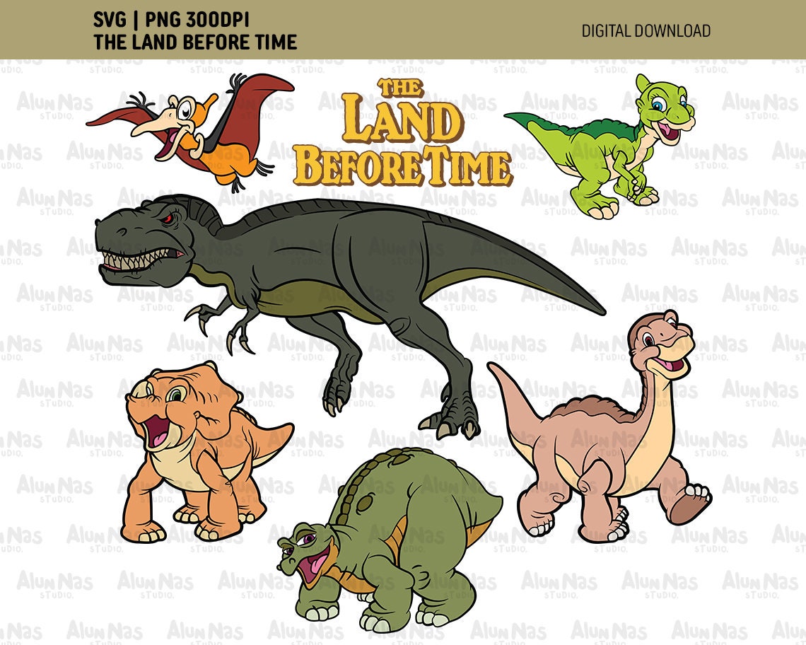 The Land Before Time Dinosaurs SVG, PNG 300 Dpi - Etsy