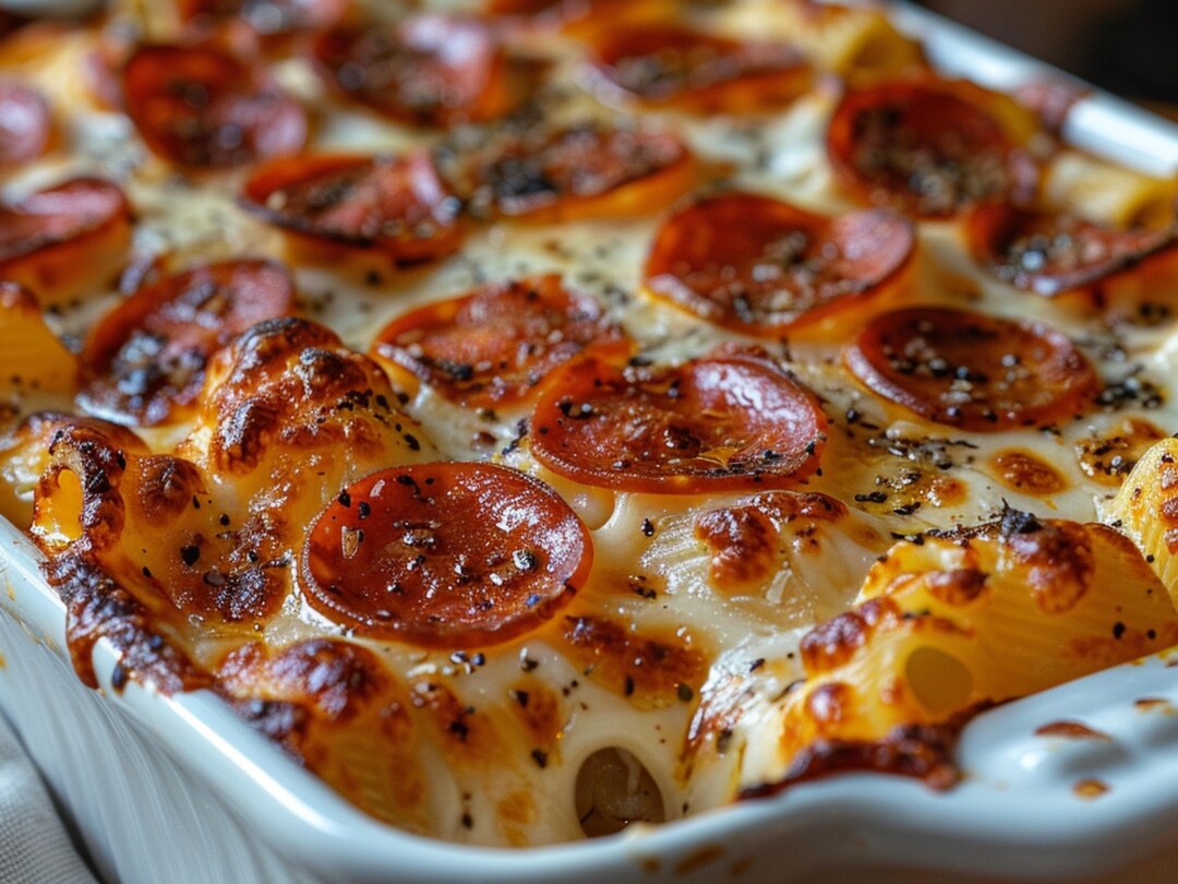 Cheesy Pepperoni Pasta Bake,easy Family Dinner ,best Recipe Download ...