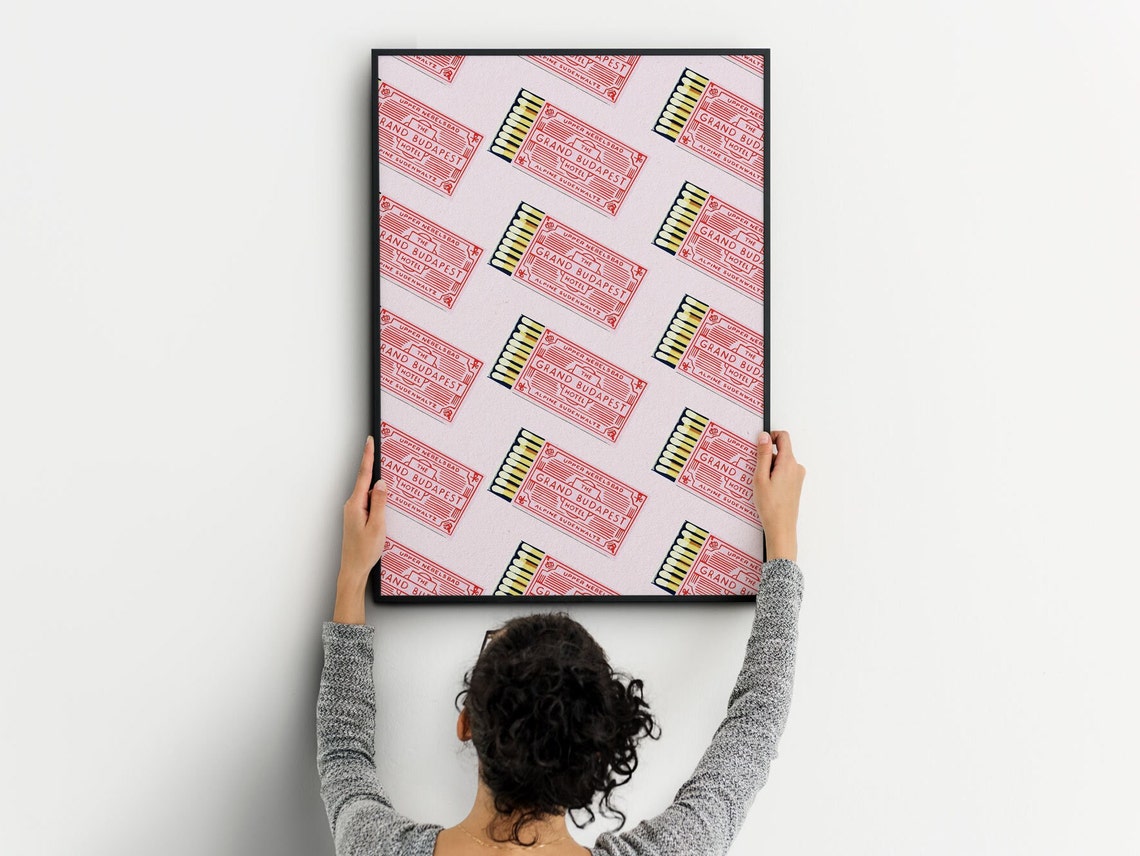 The Grand Budapest Hotel Pattern Poster, Film Poster, Wes Anderson ...