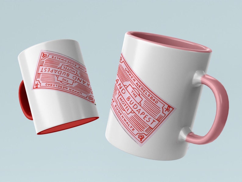 The Grand Budapest Hotel Mug With Color Inside, Wes Anderson, Gift Idea ...