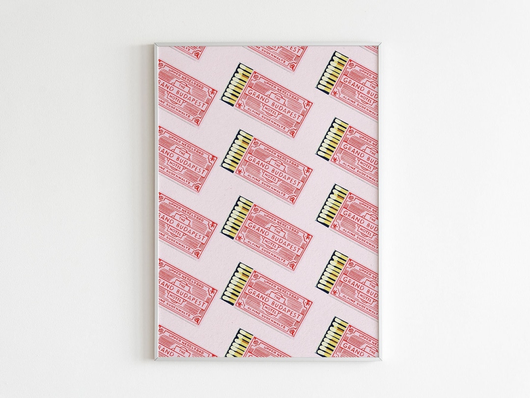 The Grand Budapest Hotel Pattern Poster, Film Poster, Wes Anderson ...