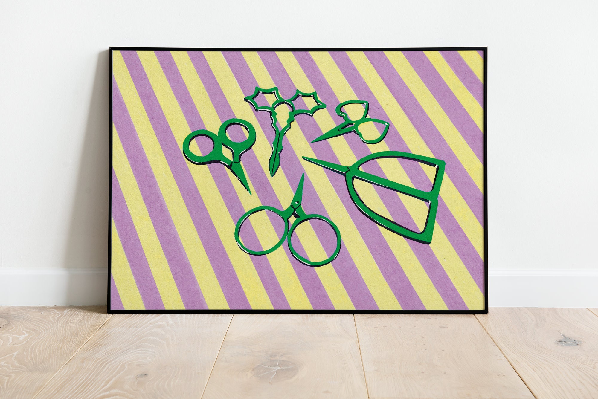 Scissors Collection Print | Scissors Wall Art Decor | Scissor Poster ...