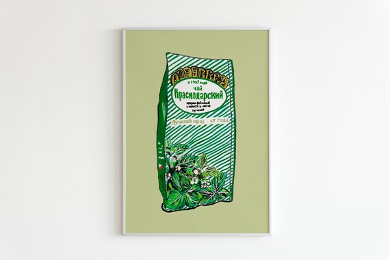 Russian Tea Print Kitchen Print Kitchen Poster Foodie - Etsy