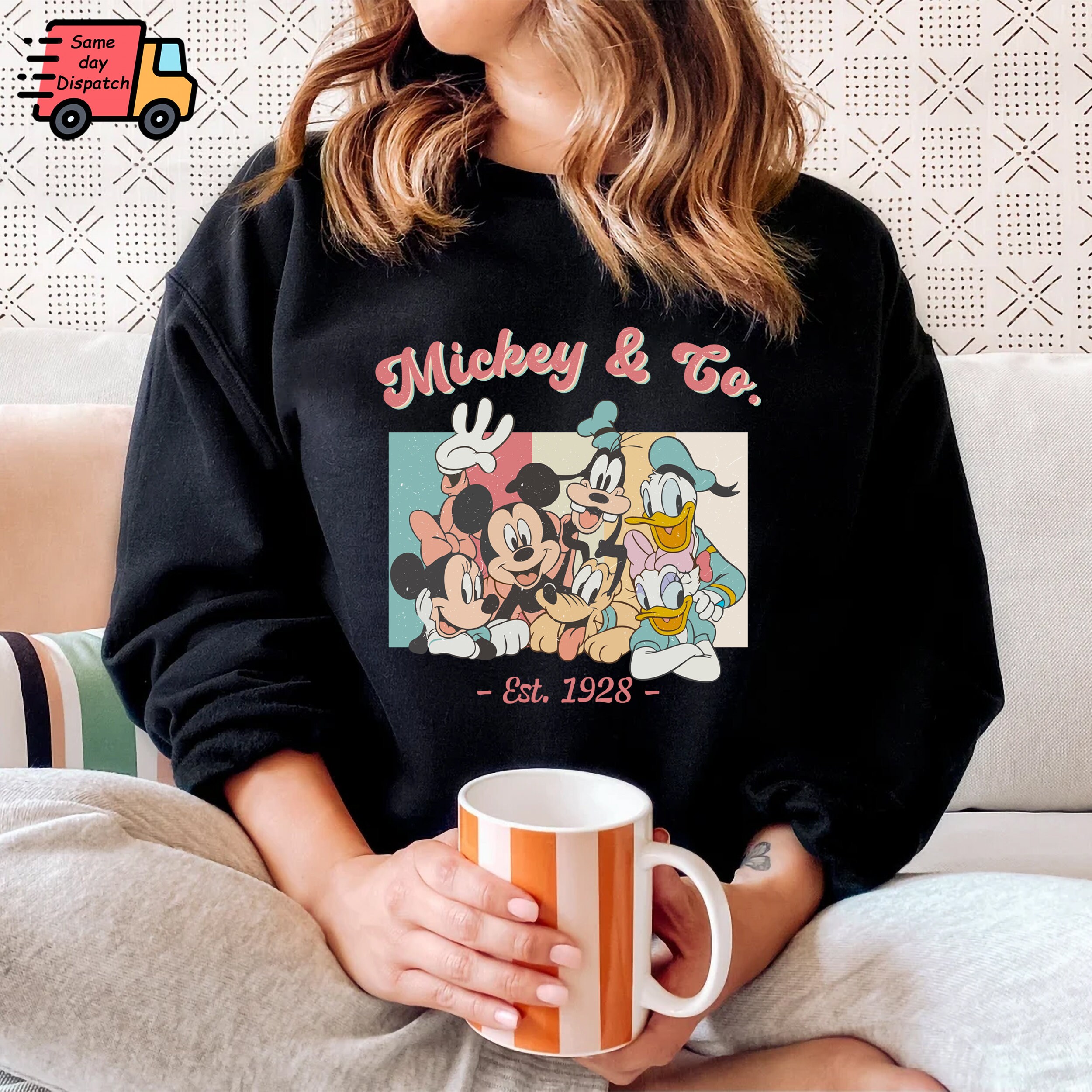 Vintage Mickey & Company Sweatshirt, Mickey Mouse Sweater, Minnie Mouse ...