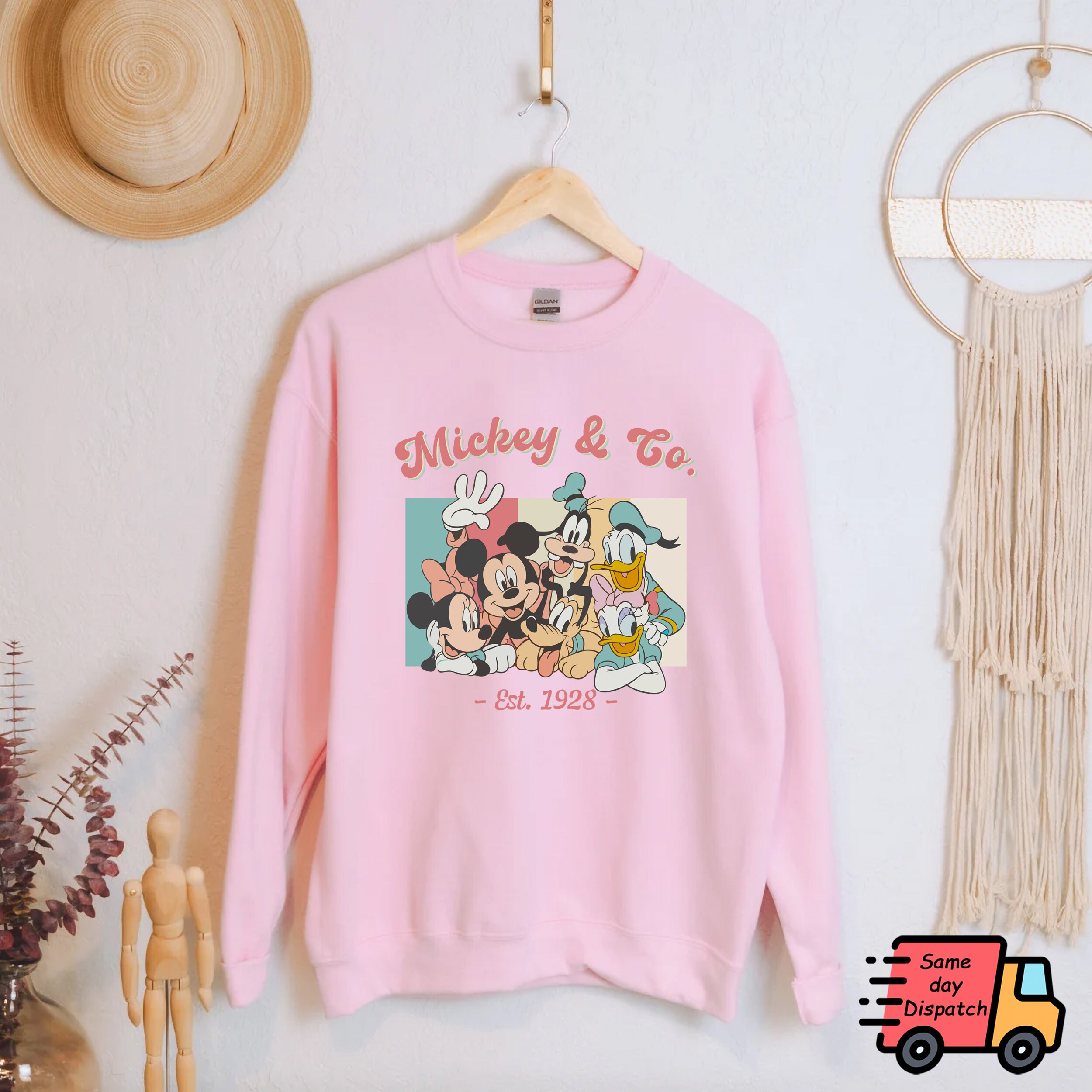 Vintage Mickey & Company Sweatshirt, Mickey Mouse Sweater, Minnie Mouse ...