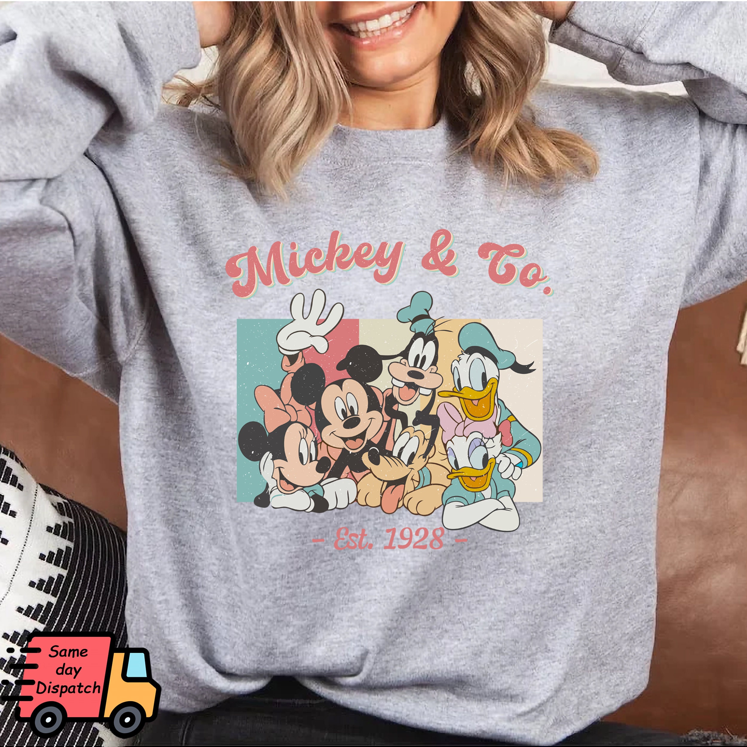 Vintage Mickey & Company Sweatshirt, Mickey Mouse Sweater, Minnie Mouse ...