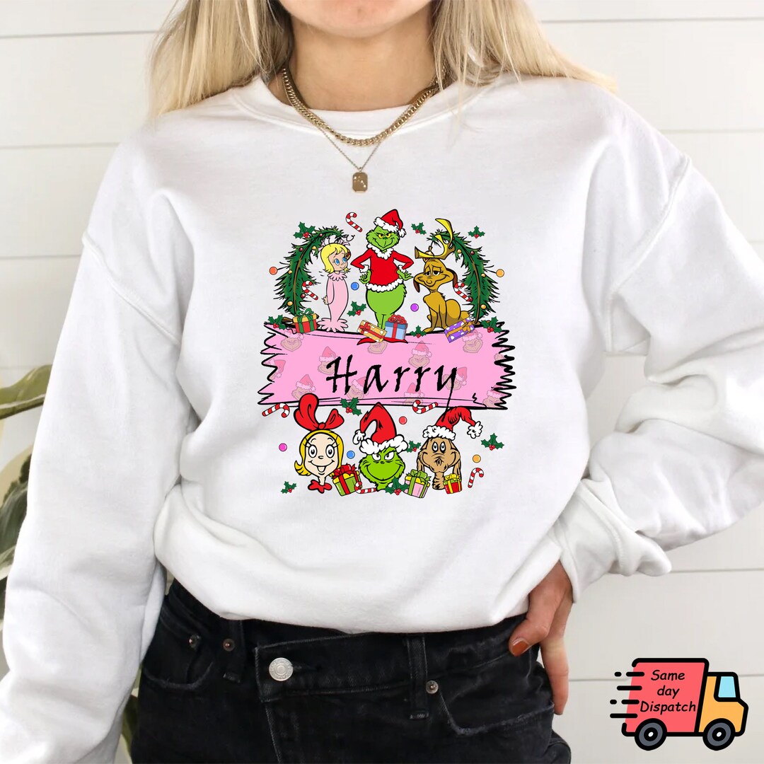 Kids Toy Story Retro Christmas Grinch Sweatshirt, Pixar Character Wear ...