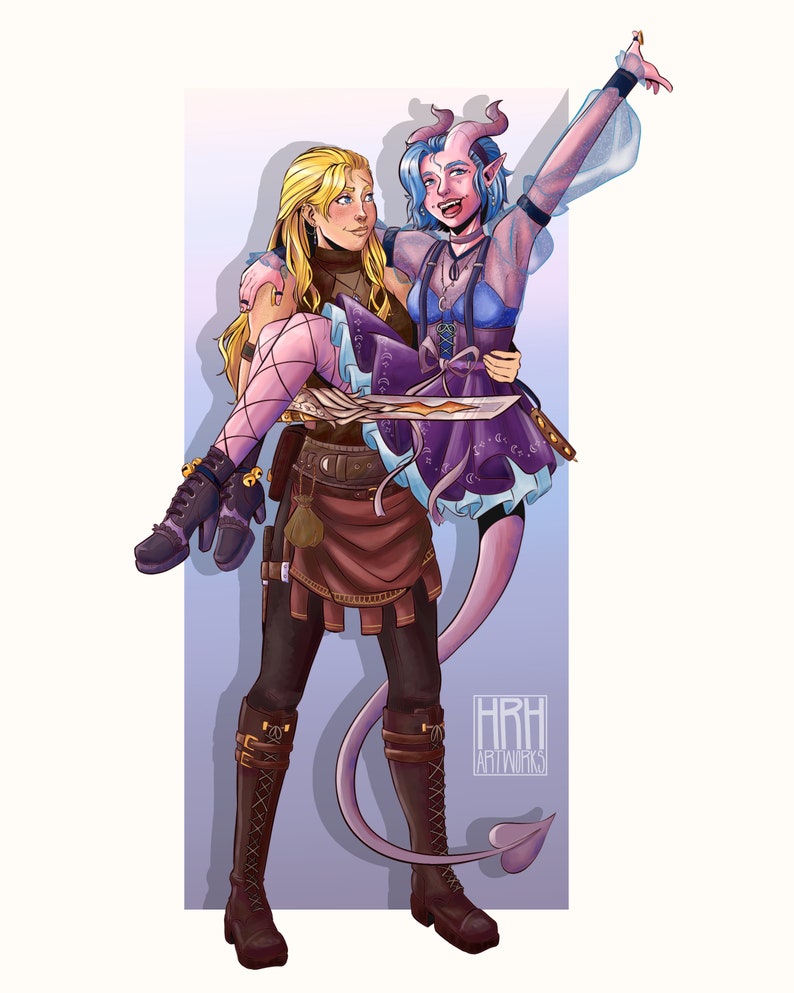 Custom TTRPG Character Art Commission full Body - Etsy