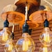 Oak Log Light Fixture - Etsy