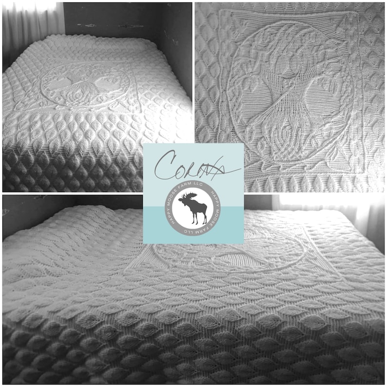 Tree of Life Crochet Blanket Pattern: King Size Cotton (PDF Pattern) - Etsy