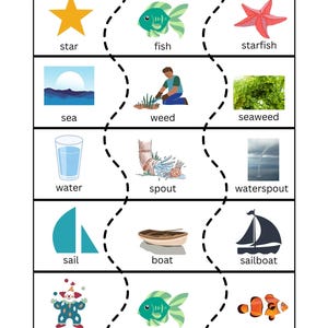 Ocean Themed Compound Words Worksheet and 15 Word Puzzles Bundle for ...