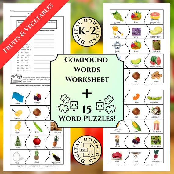 Compound Word Food Cooking With Compound Words YouTube