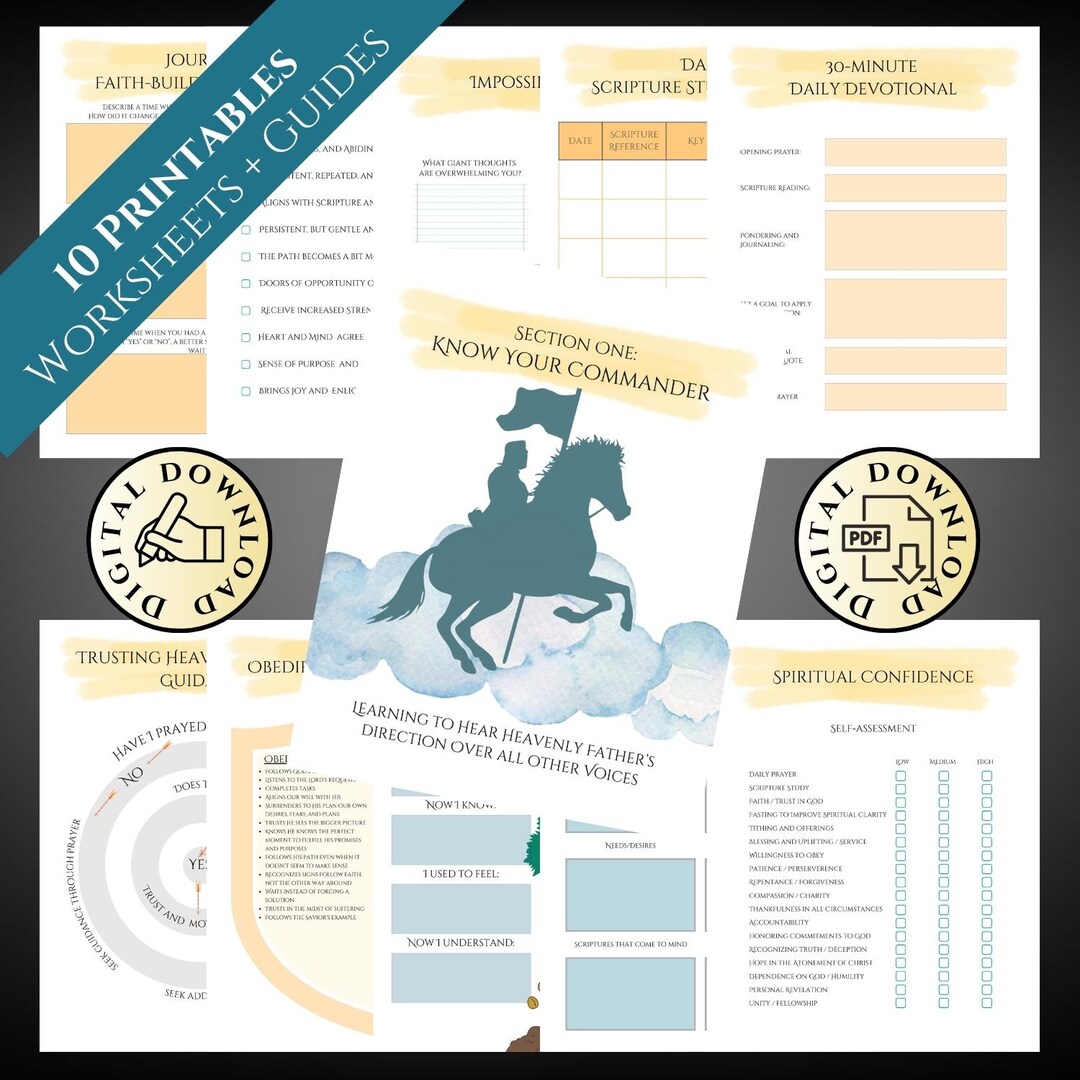 Digital Download Bundle: Spiritual Growth Tracker, Prayer Journal ...