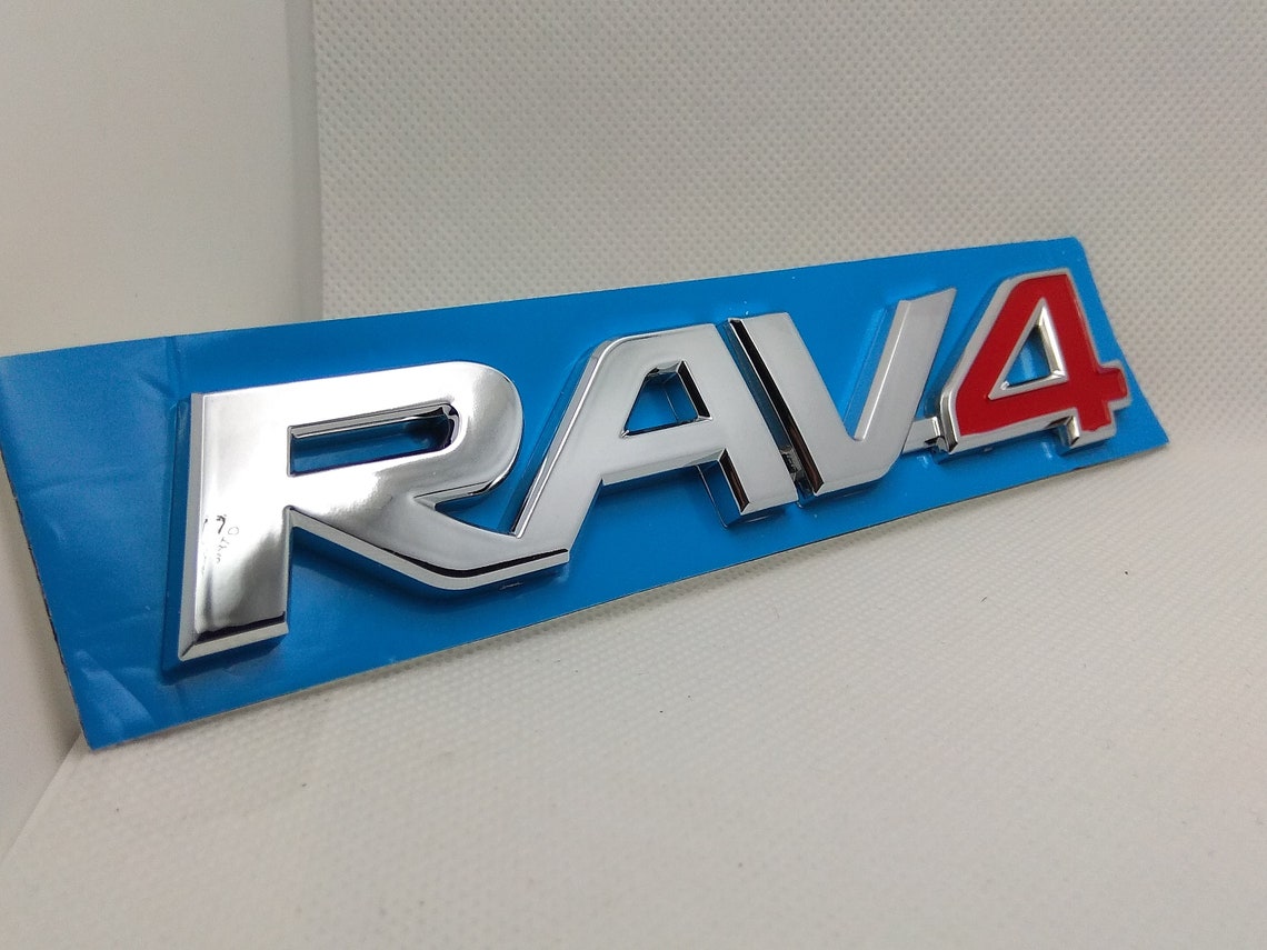 Toyota RAV4 Emblem Logo Letters Badge Trunk Gate Rear Chrome - Etsy
