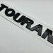 VW Touran Emblem Logo Letters Badge Trunk Gate Rear Black - Etsy
