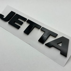 VW Jetta Black Car 3D Letters Emblem Logo Badge Stickers - Etsy