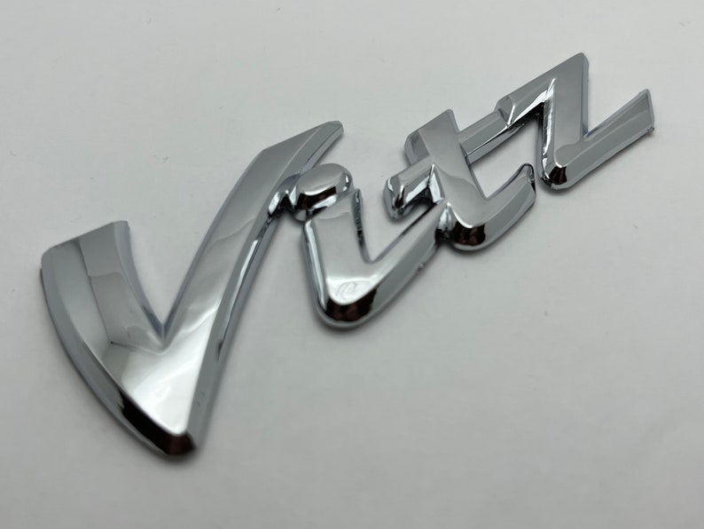 Toyota Vitz Emblem Logo Letters Badge Trunk Gate Rear Chrome - Etsy