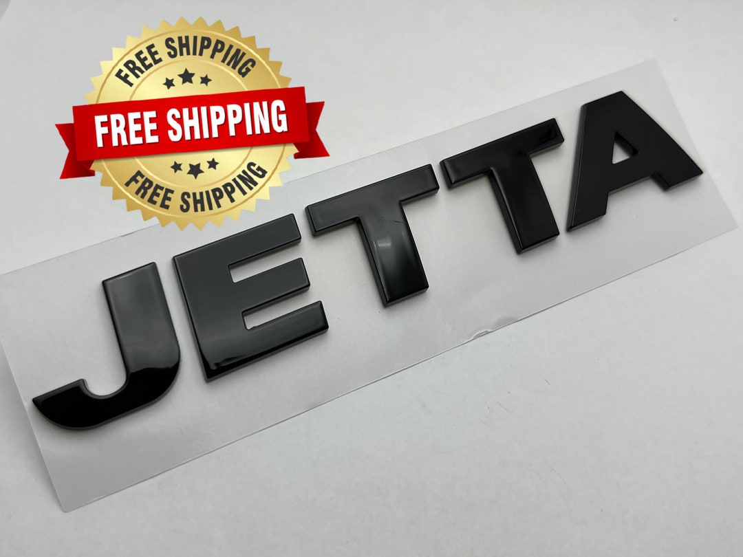 VW Jetta Black Car 3D Letters Emblem Logo Badge Stickers - Etsy