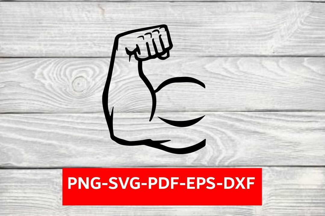 Biceps Muscle Arm Flex Svg PNG Digital Download - Etsy