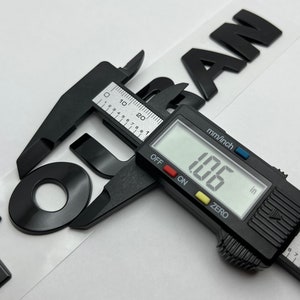 VW Touran Emblem Logo Letters Badge Trunk Gate Rear Black - Etsy