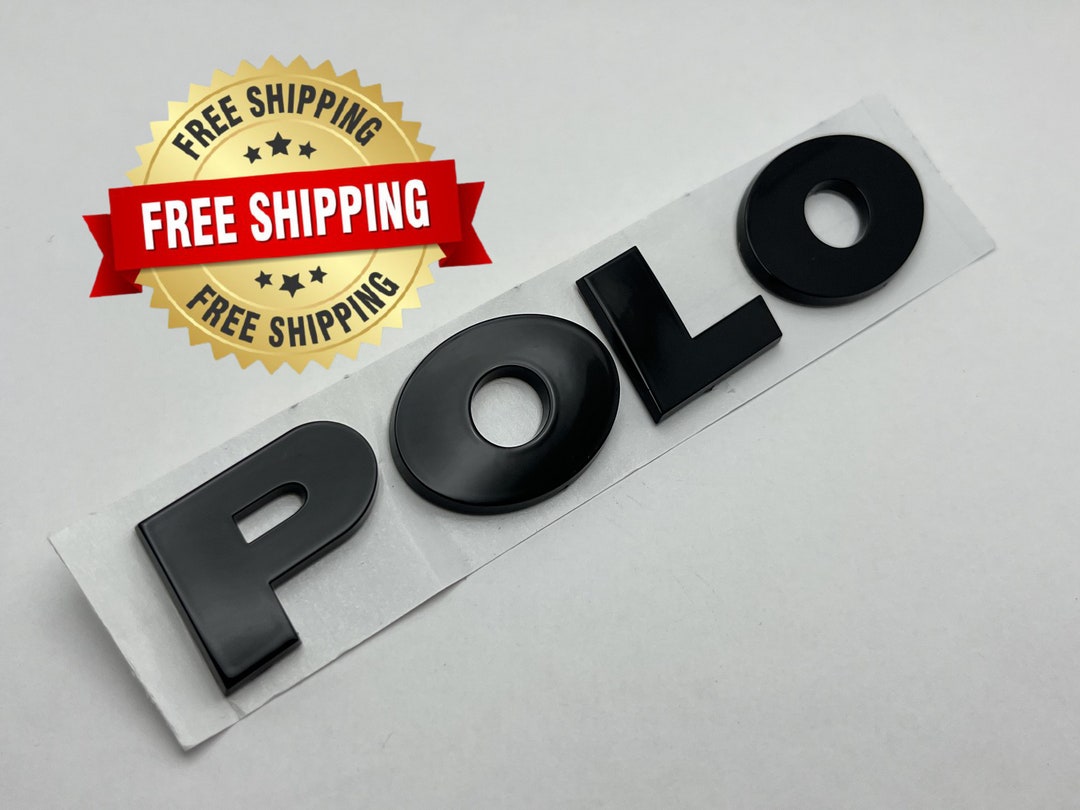 VW Polo Black Car 3D Letters Emblem Logo Badge Stickers - Etsy