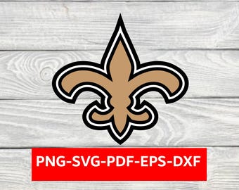 Saints Fleur Svg, Saints Fleur Png, Vector Decal, Svg Files, Cricut ...