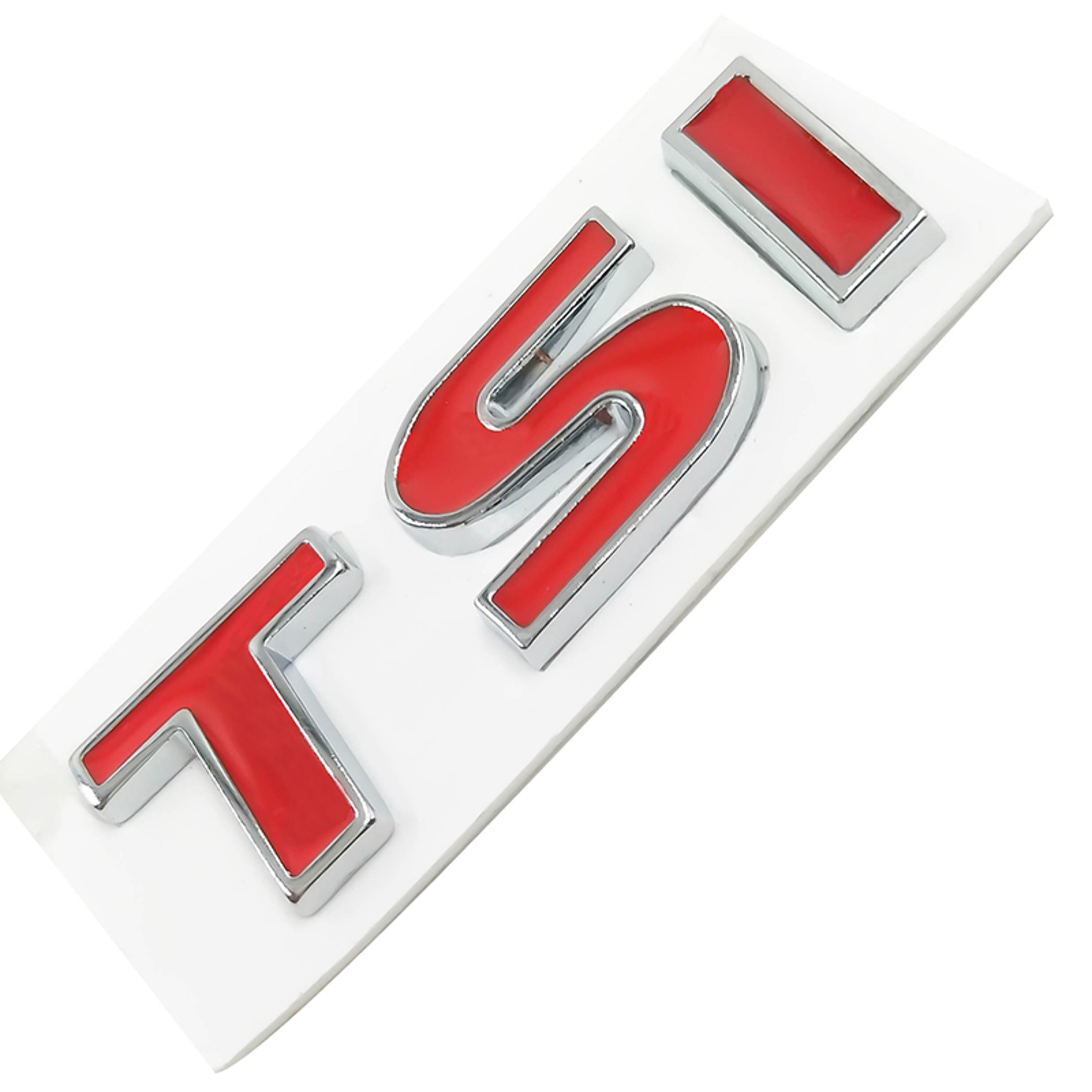 3D Lettering Logo TSI Chrome Red Seat Leon Ibiza Altea VW Emblem Badge ...