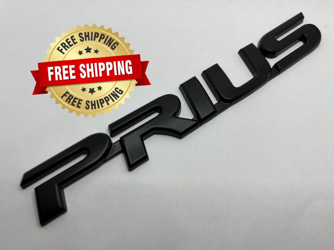 Prius Emblem Logo Letters Badge Trunk Gate Rear Black - Etsy
