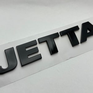 VW Jetta Black Car 3D Letters Emblem Logo Badge Stickers - Etsy